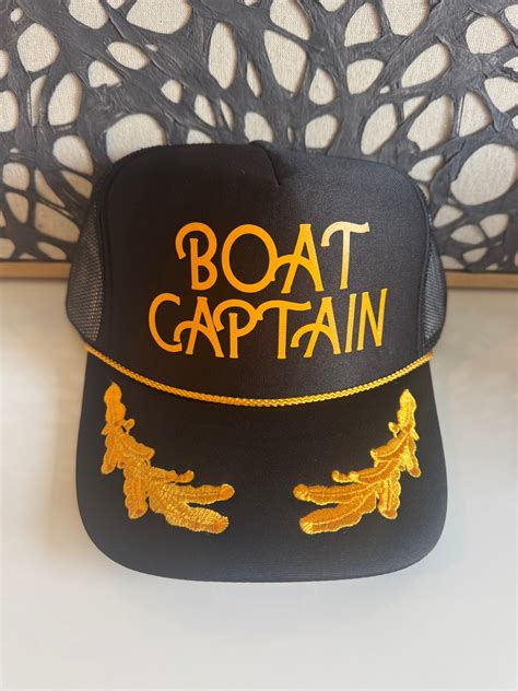 Boat Captain Captain Style Trucker Hat Arnie And Ollie