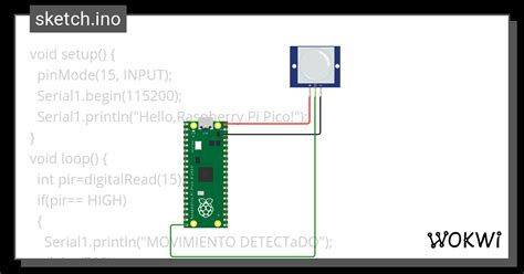 Pir Motion Sensor Wokwi Esp32 Stm32 Arduino Simulator