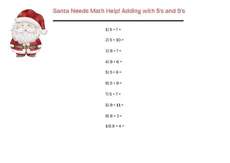 Christmas Themed Math Practice 1st Grade By Levi Mitchell Tpt
