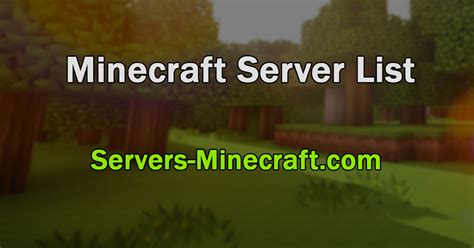 Adult Servers Minecraft Server List