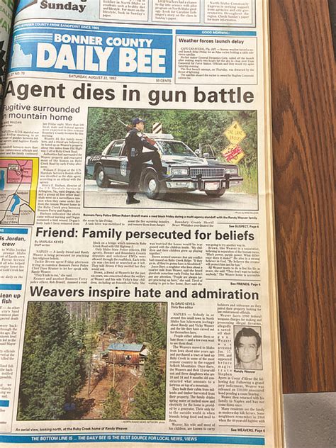 Ruby Ridge Looking Back 30 Years On Shoshone News Press