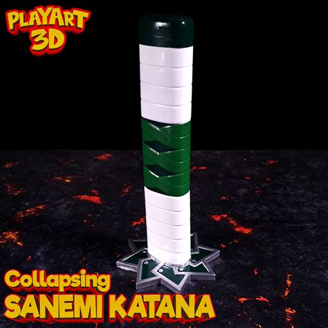 3d File Collapsing Katana Sanemi Shinazugawa Demonslayer Print