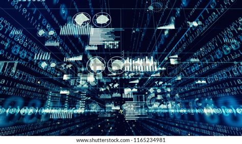 Digital Technology Concept Binary Code Stock Illustration 1165234981