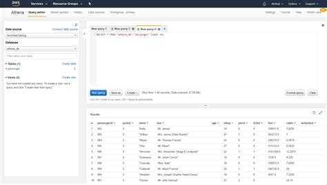 analyze data in aws s3 using athena