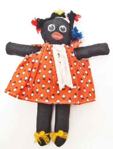 Vintage Black Americana Pickaninny Souvenir Rag Doll