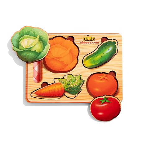 Деревяний пазл рамки вкладка Овочі фон із підказкою Оптом від Віробника — Купити Гуртом