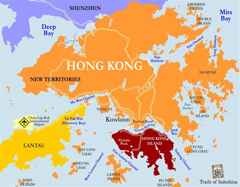 Hong Kong Map Discovery Bay Hong Kong Hong Kong Island