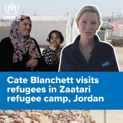 Video Khaled Otear On Linkedin Unhcr Goodwill Ambassador Cate Blanchett Reflects On Visiting