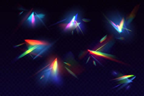 Prism Light Rainbow Crystal Flare Reflection Lens 21948729 Vector Art