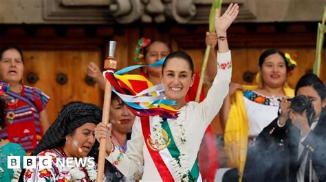 Mexican President Claudia Sheinbaum Vows Its Time For Women Bbc News