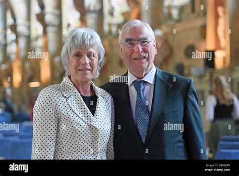Theo Waigel Csu With His Wife Irene Epple Waigel Awarding Of The Bavarian Order Of Merit In