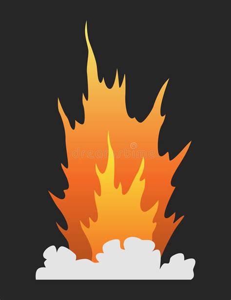 Explosion Animation Effect For Game Burst Explosion In Cartoon Style