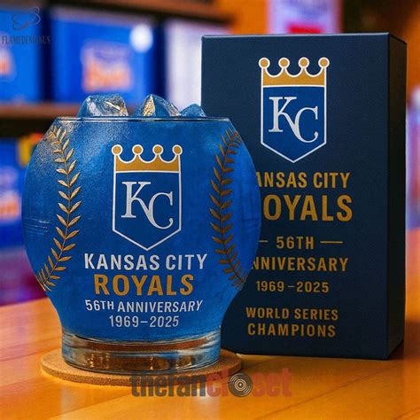 Kansas City Royals Whiskey Glass Flamedesignus Shop