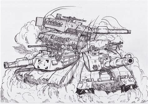 Cavalry Abrams Leopard And Challenger 2 Art By Me Rtankporn