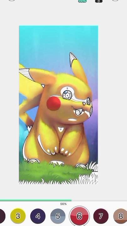 Lets Colour The Picachu ☺️🤔shortsviral Trending 👿 Youtube