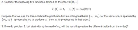 Gram Schmidt Problems Raskmath