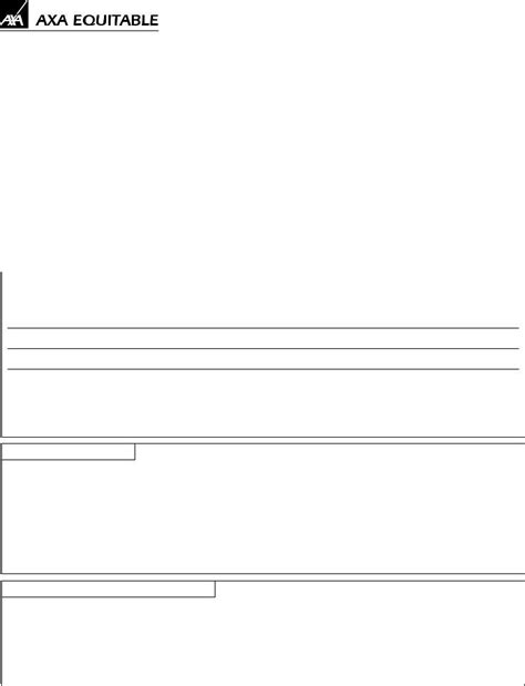 Axa Distribution Form ≡ Fill Out Printable Pdf Forms Online