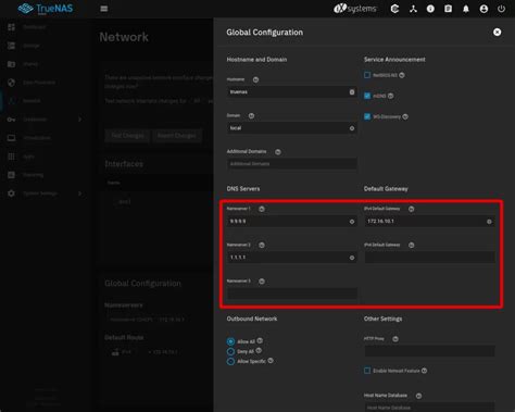 Truenas Scale Basic Network Configuration Tech Addressed