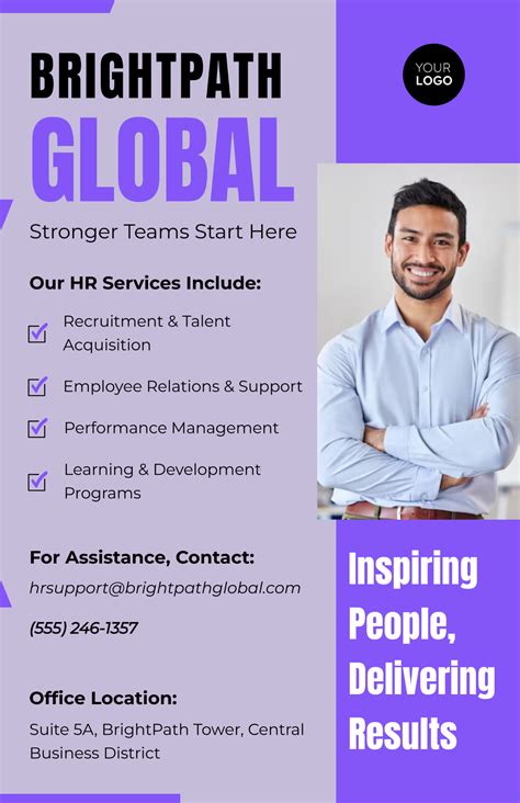 Free Hr Vacancy Poster Template To Edit Online