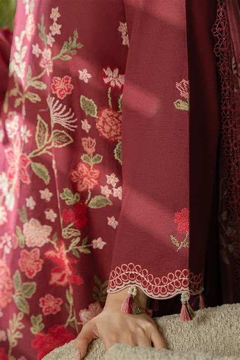 Ruby Maze 3 Piece Embroidered Lawn Suit