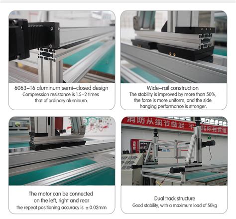 Multi Axis Positioning System Motorized Rail Guide Heavy Load Linear