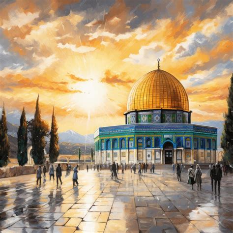 Premium Photo Al Aqsa Mosque Temple Mount Dome Of The Rock