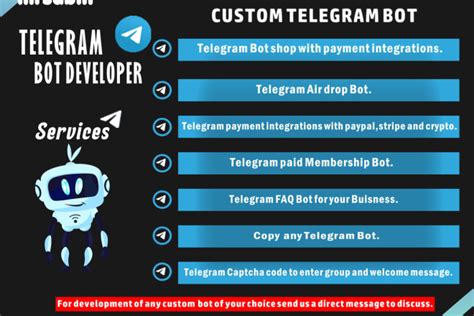 i ll create custom telegram bot for 100 freelancer abdul salam ahsen