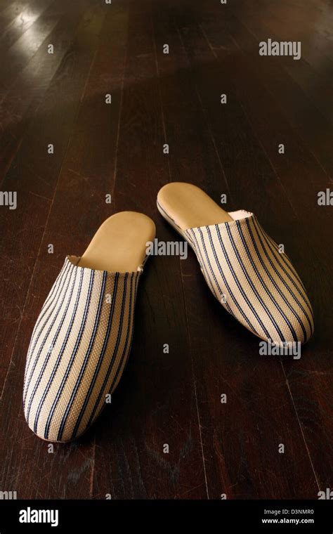 The Picture Shows Classy Slippers For Him On A Hallway In Frankfurt