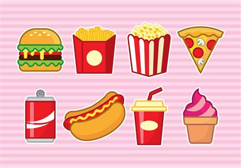 Concession Icon Set 169846 Vector Art At Vecteezy