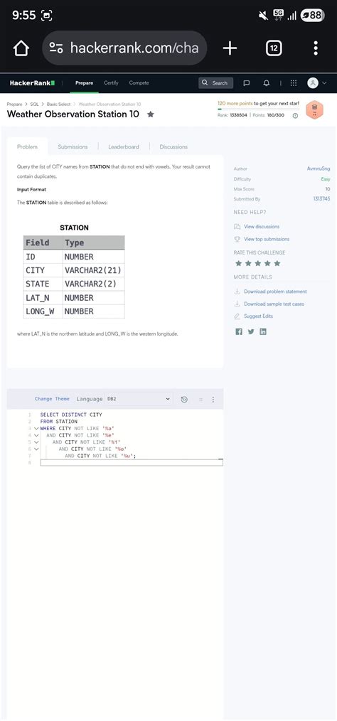 Sql Hackerrank Database Learning Db2 Bca Jainuniversity Muhammed Saahil Saji P