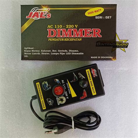 Jual Dimmer 2000w Dimer Ac Voltage Regulator Speed Control Shopee