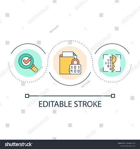 Digital Data Security Loop Concept Icon Stock Vector Royalty Free 2309607375 Shutterstock