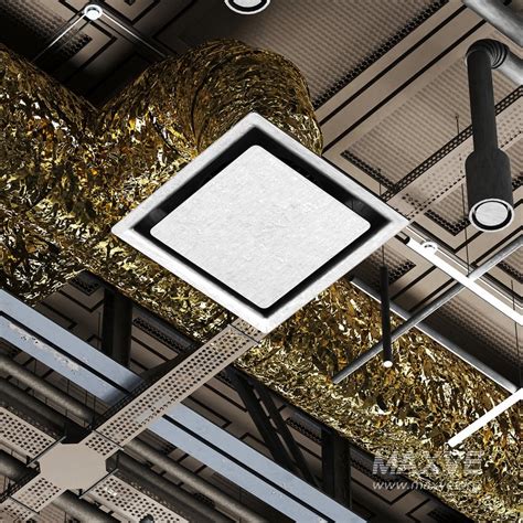 Ventilation System 3d Model Download Maxve