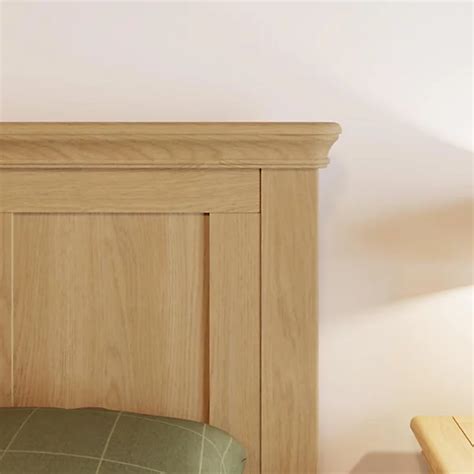 Solid Oak Bed Frame Uk Double 4ft6 Low Natural Oak Finish
