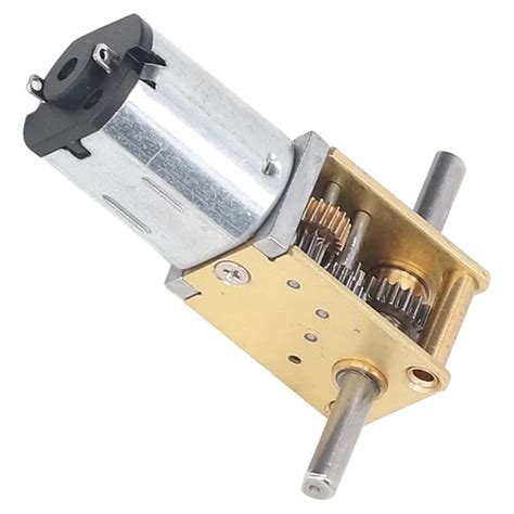 Gear Motor Dc 12v 16rpm Dual Shaft Worm Motor Speed Reduction Motor Fo