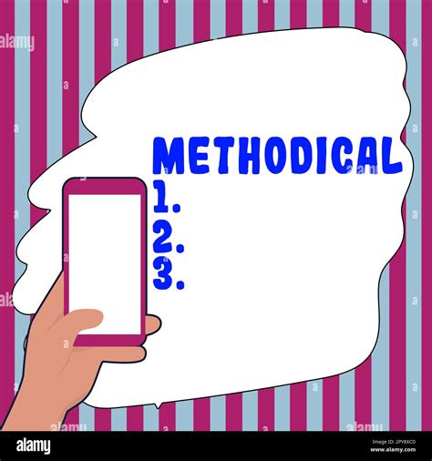Hand Writing Sign Methodical Conceptual Photo System Of Methods Used