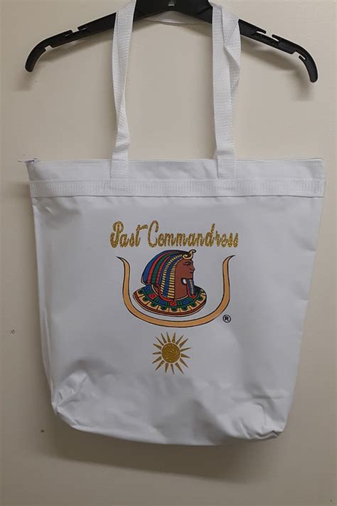Past Commandress Doi Pha Daughter Logo With Sundial Zipper Closure Tote