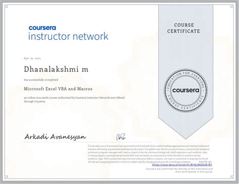 Excel Vba Automation Lifelonglearning Coursera Skillbuilding