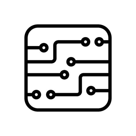 premium vector circuit board icon vector on trendy design