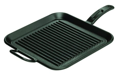 Lodge 12 Square Seasoned Cast Iron Griddle P12sgr3 With Assist Handle