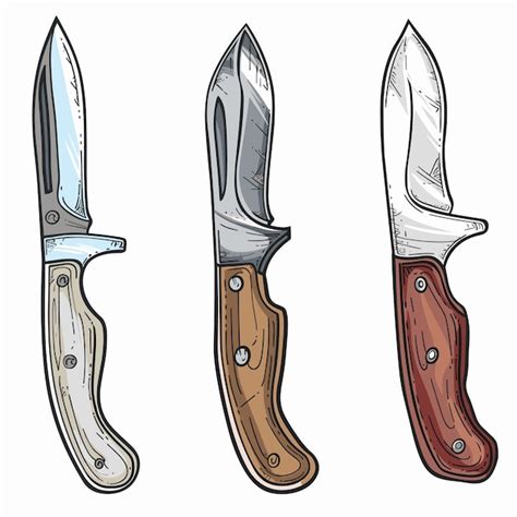 Premium Vector Vector Knife On White Background Generative Ai