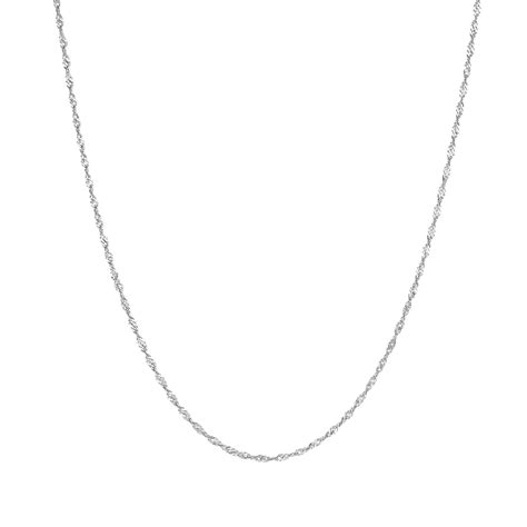 Fine Singapore Chain Sterling Silver Hey Happiness