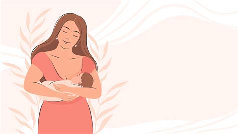 Banner About Pregnancy And Motherhood With Place For Text Woman