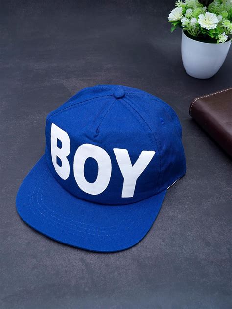 Buy Golden Peacock Unisex Blue And White Printed Snapback Cap Caps For