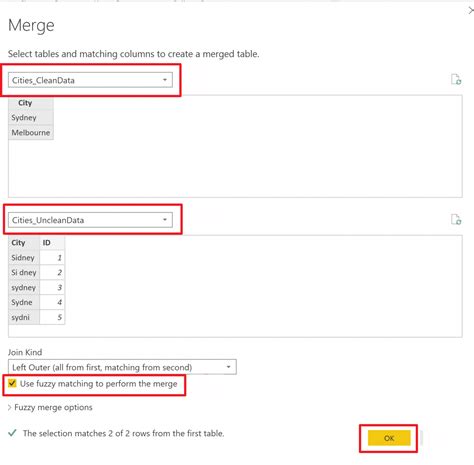 Understanding Fuzzy Matching in ONE GO! - Power BI Training Australia