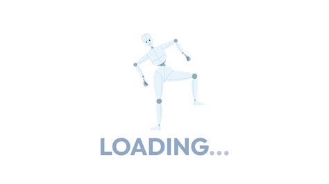 Animated Dancing Human Robot Loader 21413565 Stock Video At Vecteezy
