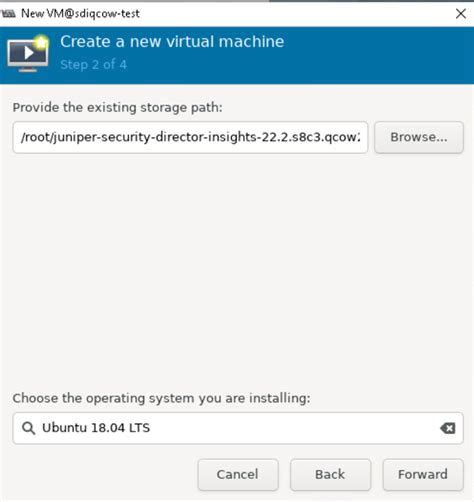 Install Security Director Insights With Kvm Virt Manager Techlibrary