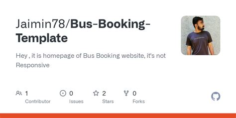Github Jaimin78bus Booking Template Hey It Is Homepage Of Bus
