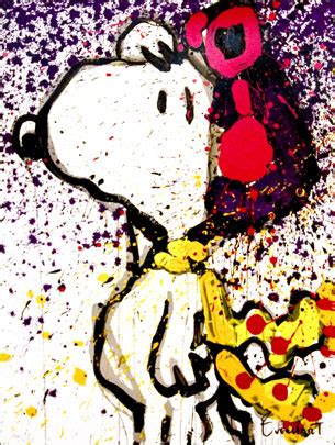 Artist Tom Everhart Collectable Snoopy And Peanuts Fine Art