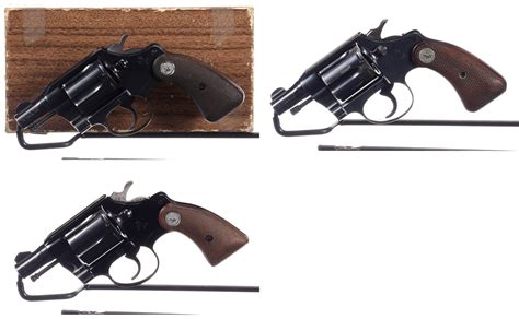 Three Colt Snub Nosed Revolvers Rock Island Auction